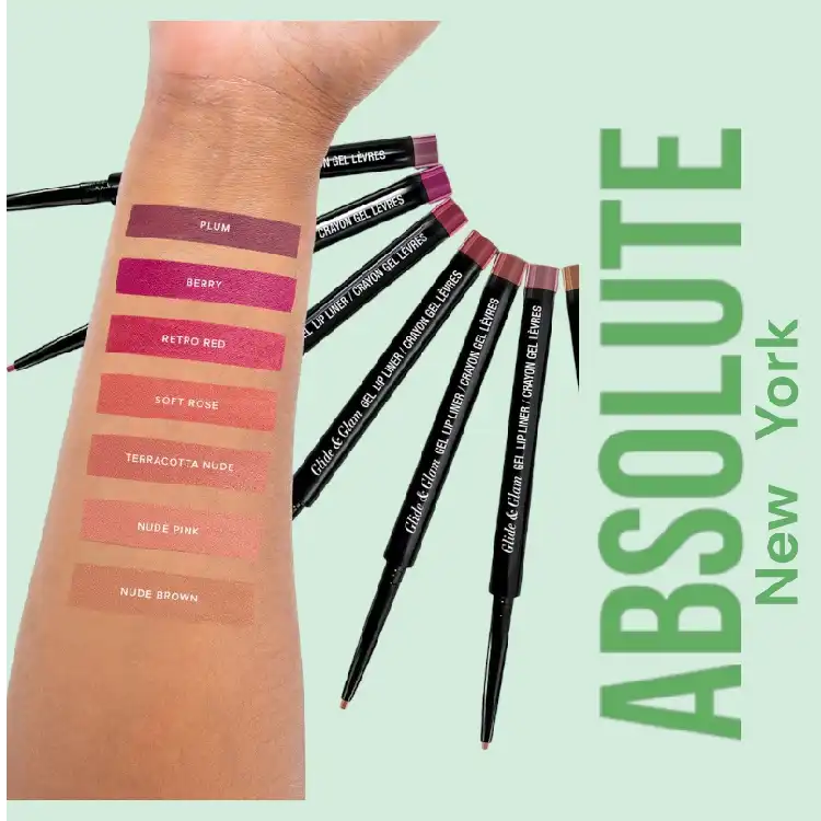 Glide & Glam Gel Lip Liner in 7 Shades- Precision Defined