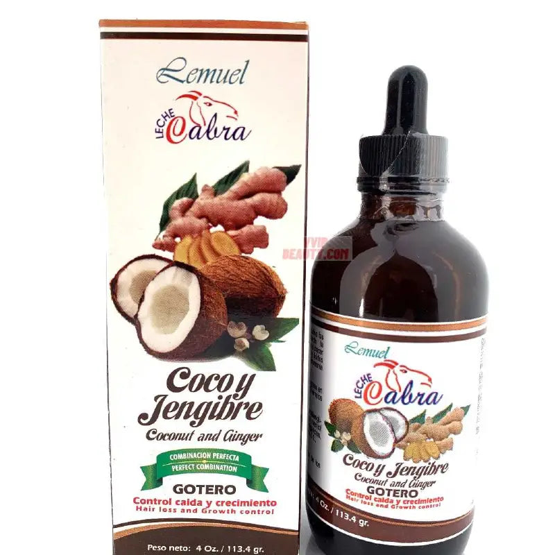 Lemuel Leche Cabra Coco y Jengibre Coconut and Ginger Gotero Drop 4oz