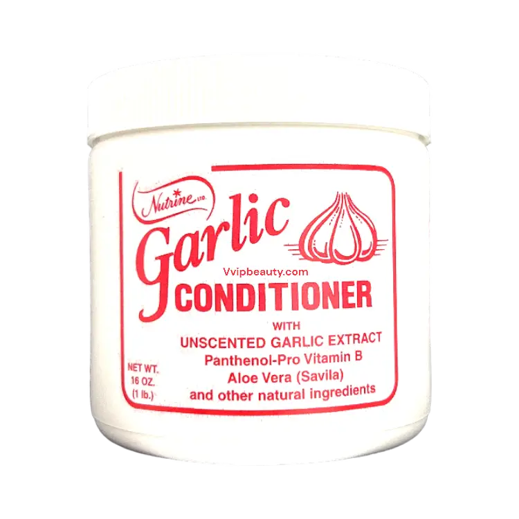 Nutrine Garlic Cream Hair Conditioner Jar 16 oz