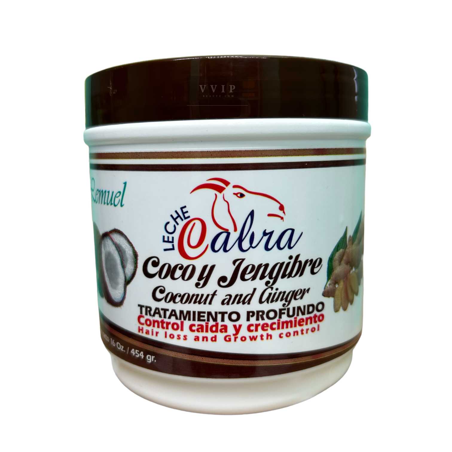 Lemuel Leche Cabra Coconut and Ginger Treatment-Coco y Jengibre 16oz