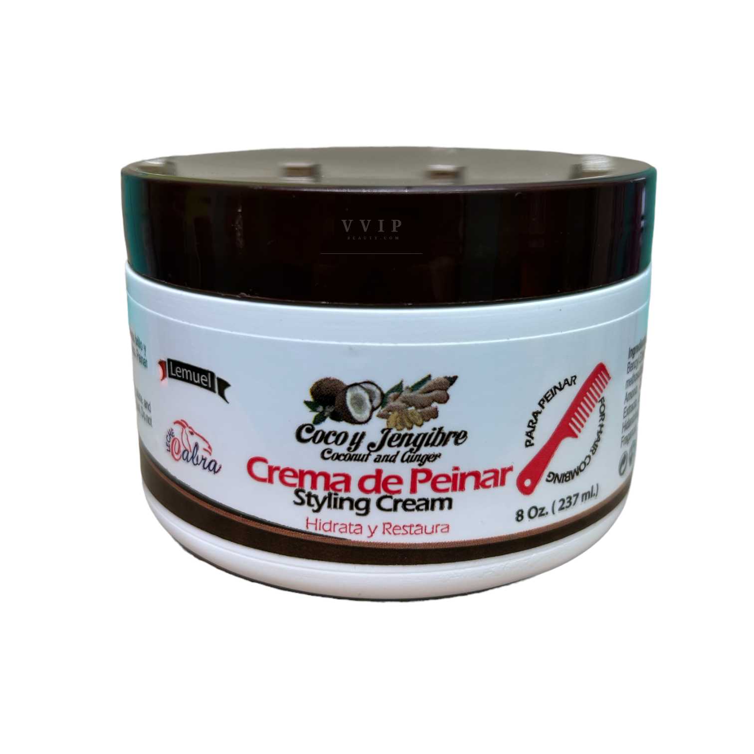 Lemuel Leche Cabra Coconut and Ginger crema styling cream 8oz