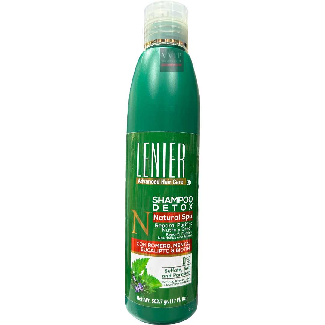 Lenier Detox Shampoo w/ Rosemary, Mint, Eucalyptus & Biotin 17 oz (129