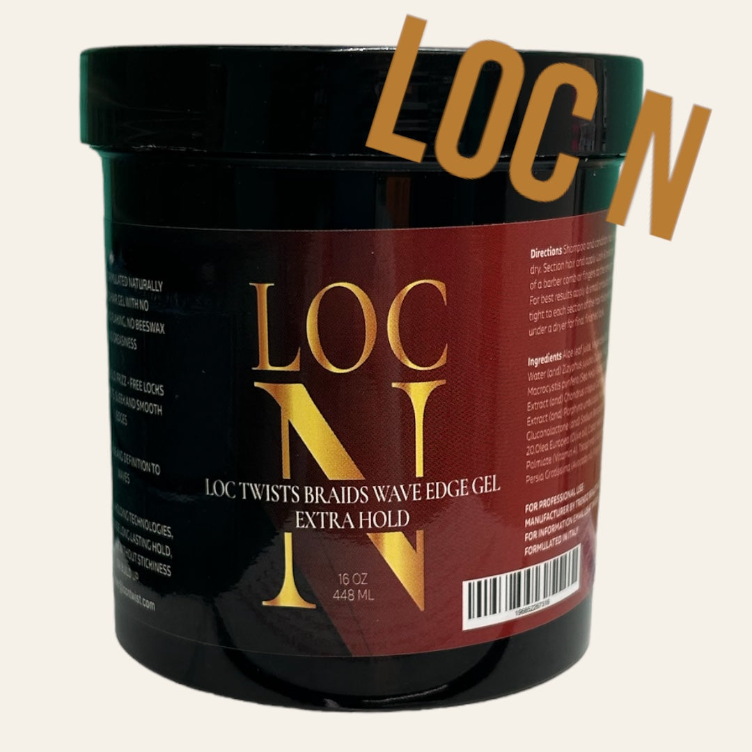 Loc Twists Braids Wave Edge Gel Extra Hold- Shine and Definition to Wa